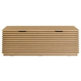 Modway Render Storage Bench in Oak - Walmart.com