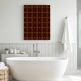 Amber Squares Canvas Wall Art for Living Room, Minimalist Grid Brown ...