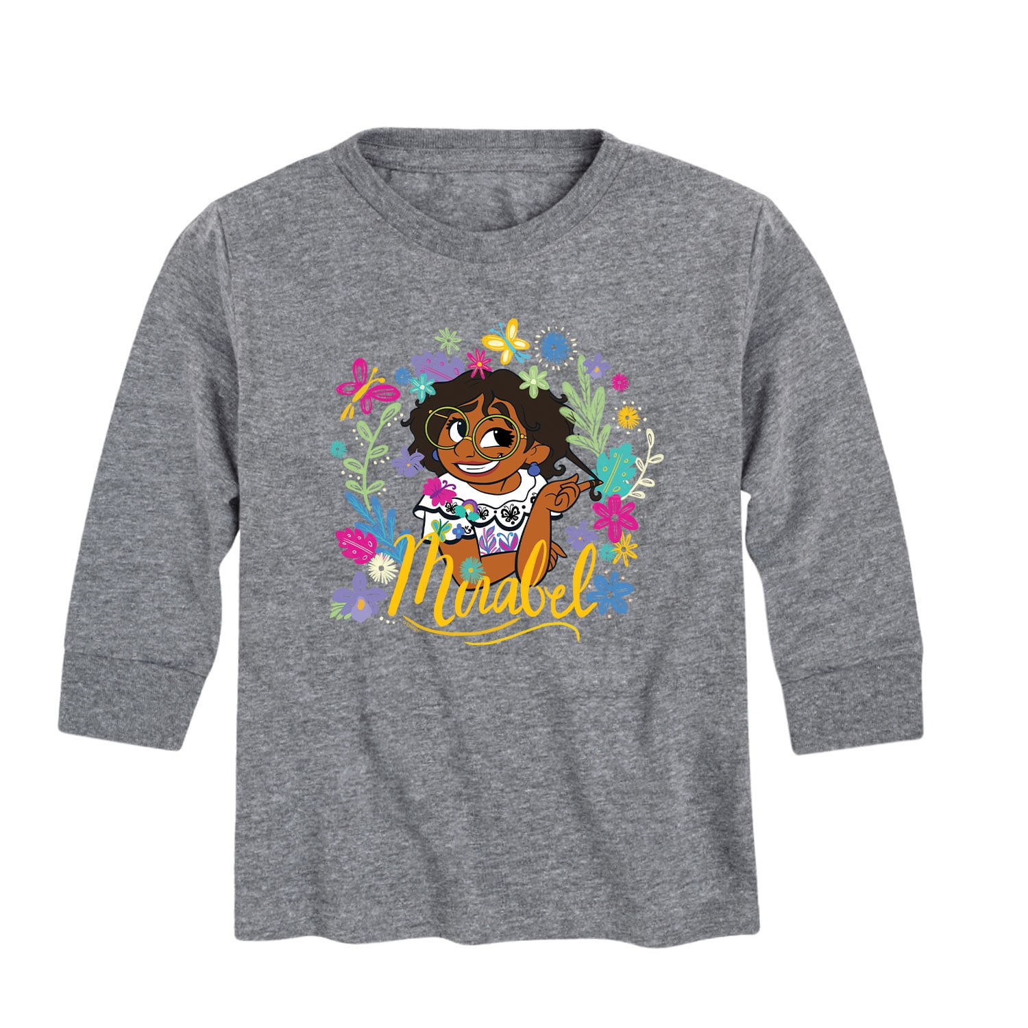 Disney's Encanto - Mirabel Floral - Toddler And Youth Long Sleeve ...