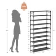 10 Tiers Shoe Rack 50 Pairs Large Capacity Tall Organizer Sturdy ...