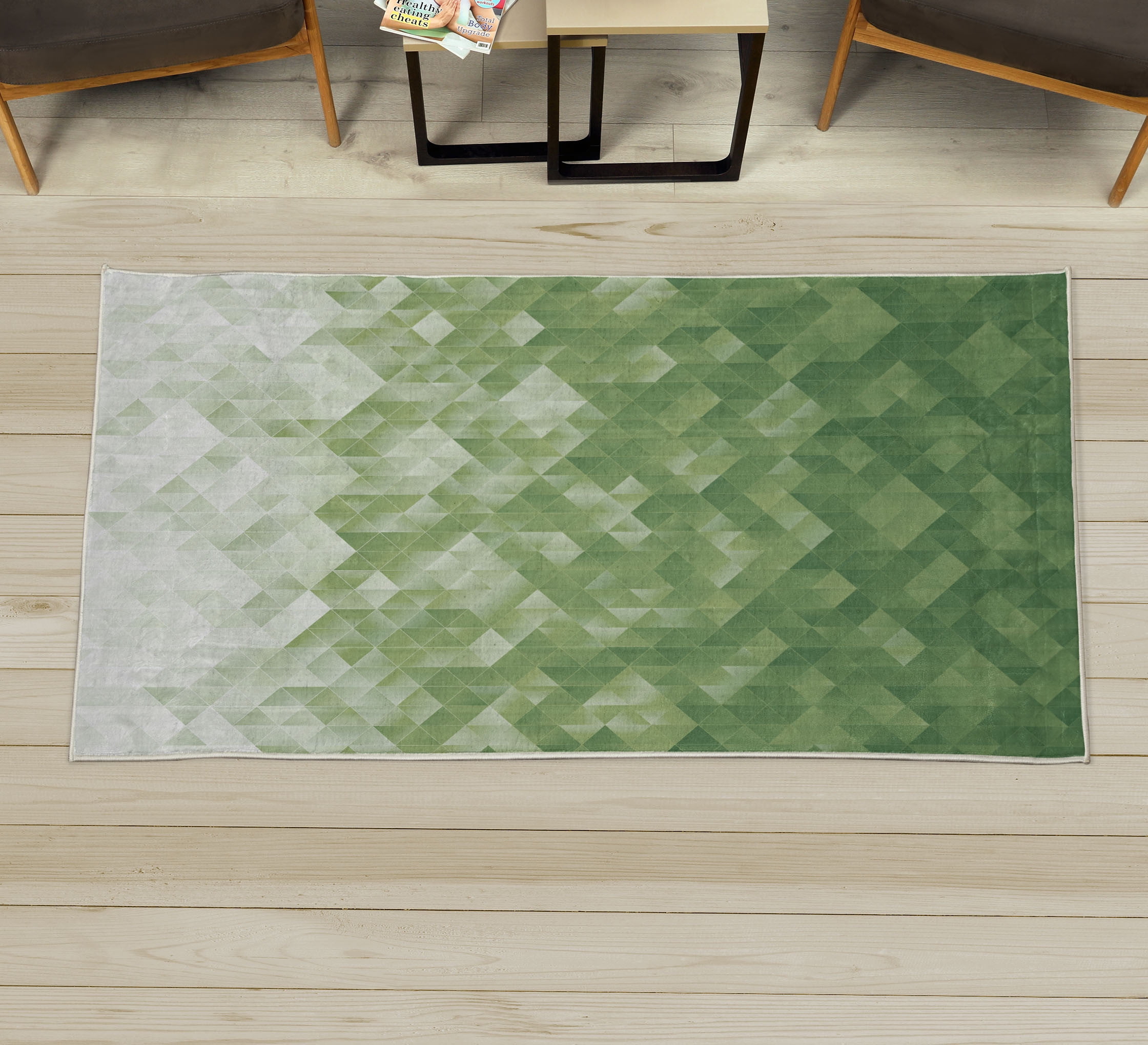 Modern Carpet Green Texture