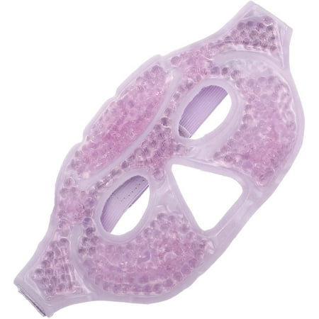 FFIY Hot and Cold Gel Bead Full Facial Ice Face Eye SPA Masks Eyestrain ...