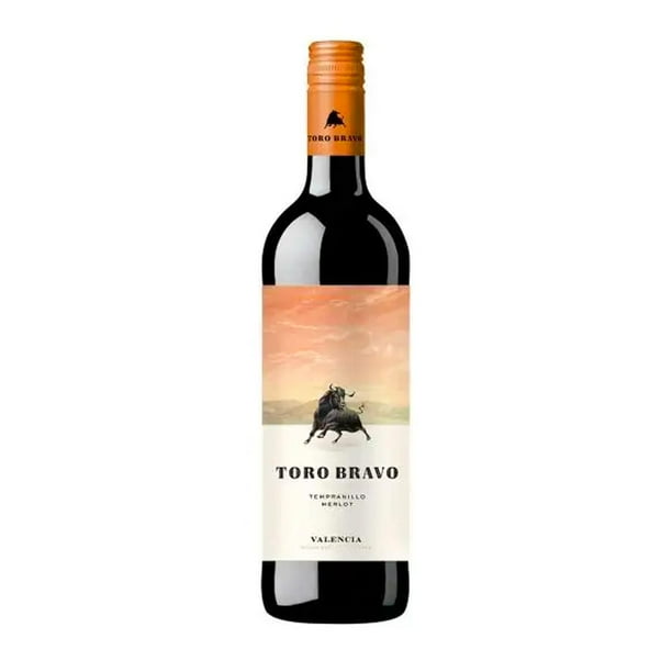 Vino Tinto Toro Bravo Tempranillo Merlot 750 ml | Bodega Aurrera en línea
