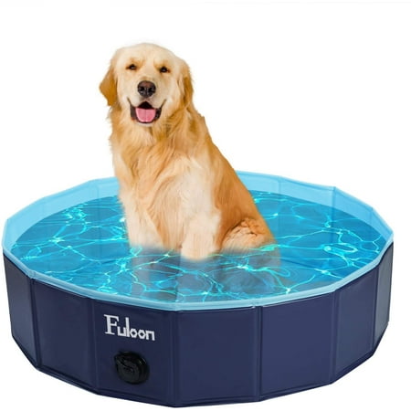 Foldable Multifunctional Dog Paddling Pool Puppy Cats Swimming Bathing ...