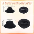 10Pcs 2 Style EVA Fabric Pillbox Stewardess Fascinator Hat Base for ...