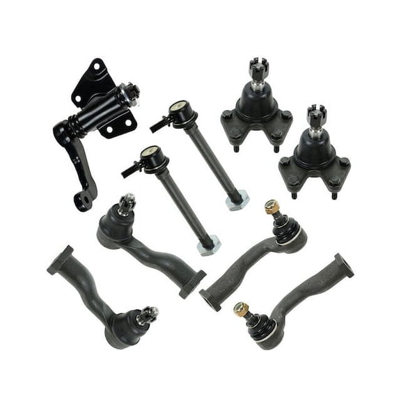 Front Ball Joint Tie Rod and Center Link Kit 9 Piece - Compatible with ...