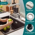 2pcs Oval Carved Drying Mat for Sink Faucet - Absorbent Kitchen Sink ...