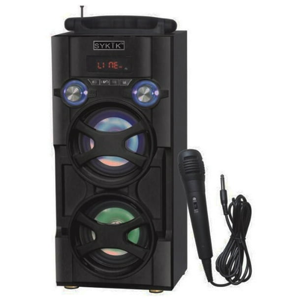 Sykik BT Karaoke, PA System Tower Speaker - Walmart.com