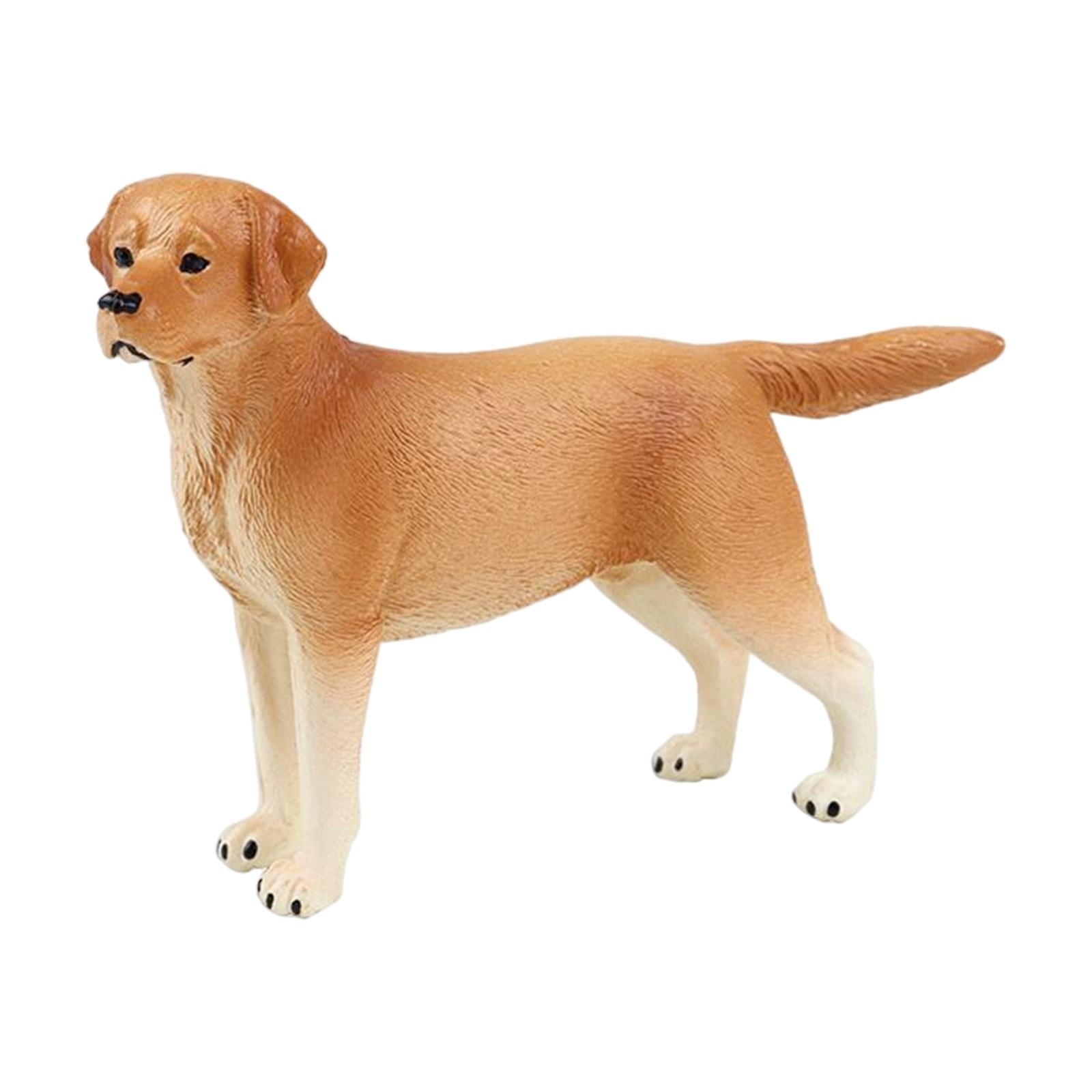 Realistic Large Dog Figurine Emulational High Detailed Hand Painted ...