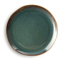 Beautiful Scallops Set of 4 Stoneware Dinner Plates Black by Drew ...