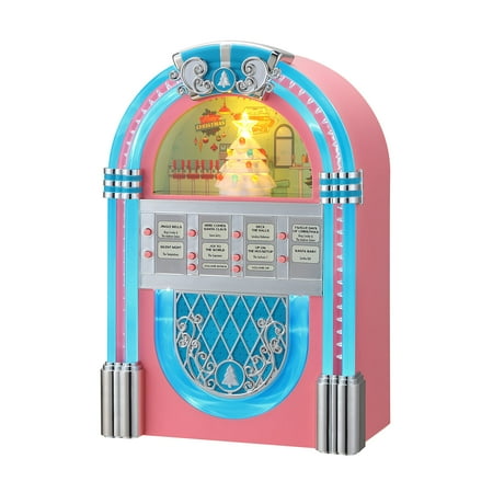 Mr. Christmas Rock-O-Rama Juke Box-Pink Christmas Decoration | Walmart ...