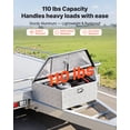 VEVOR Trailer Tongue Box, 39" x 16.5" x 12" Aluminum Trailer Tongue ...