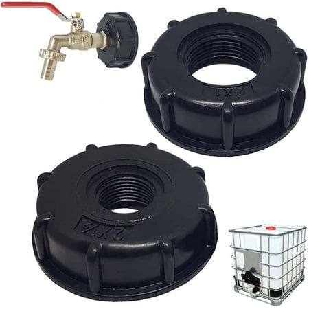 SICED IBC Tank Gasket, 2 Pcs IBC Tank Adapter 1/2inch, 1inch IBC Drain ...