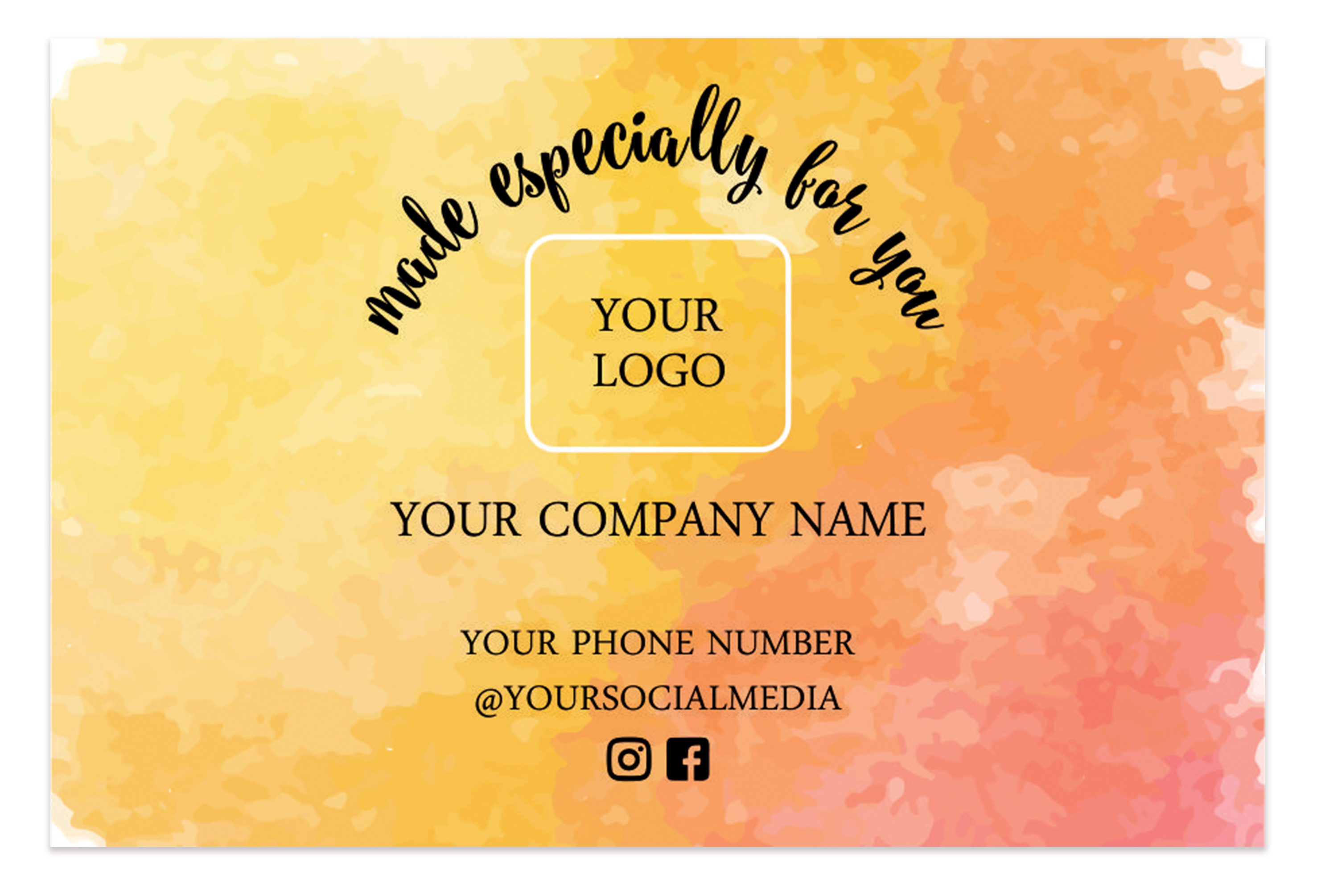 Printtoo Label for Small Business-100 RectangleCustom VinylPersonalized ...