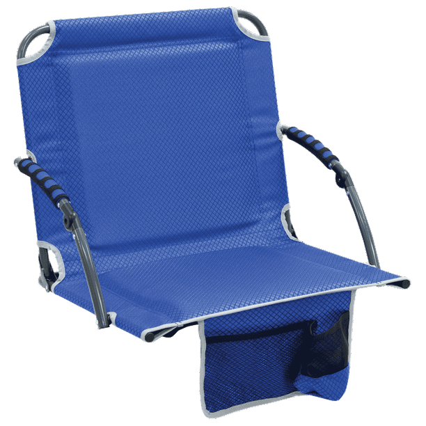 Bleacher Boss Stadium Seat with Arms - Blue - Walmart.com - Walmart.com