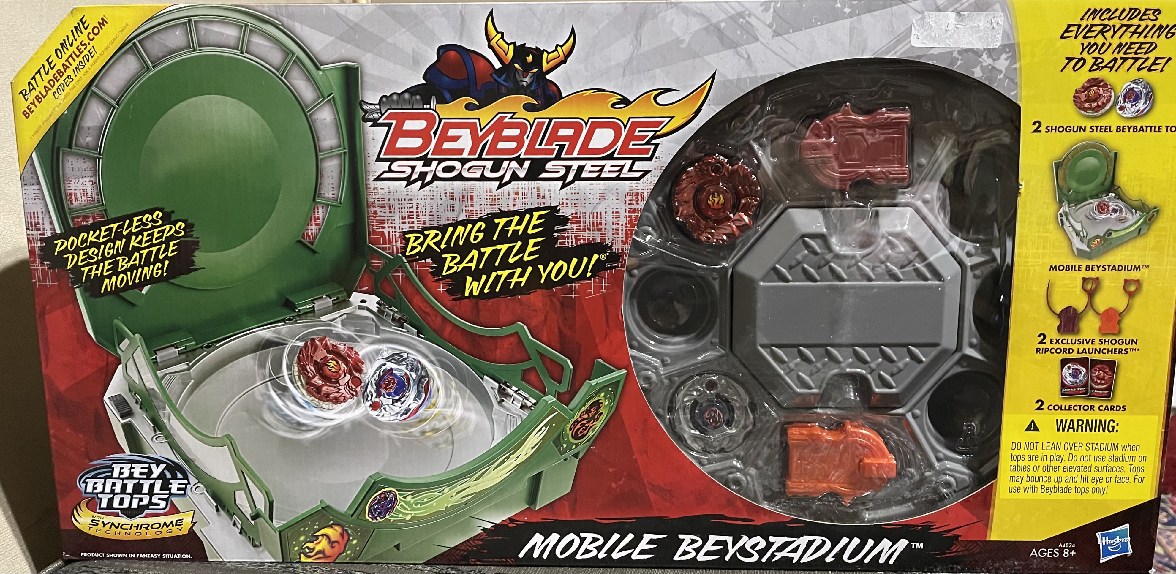 BeyBlade Shogun Steel Mobile Beystadium 2 Launchers Samurai SS-01 Thief ...