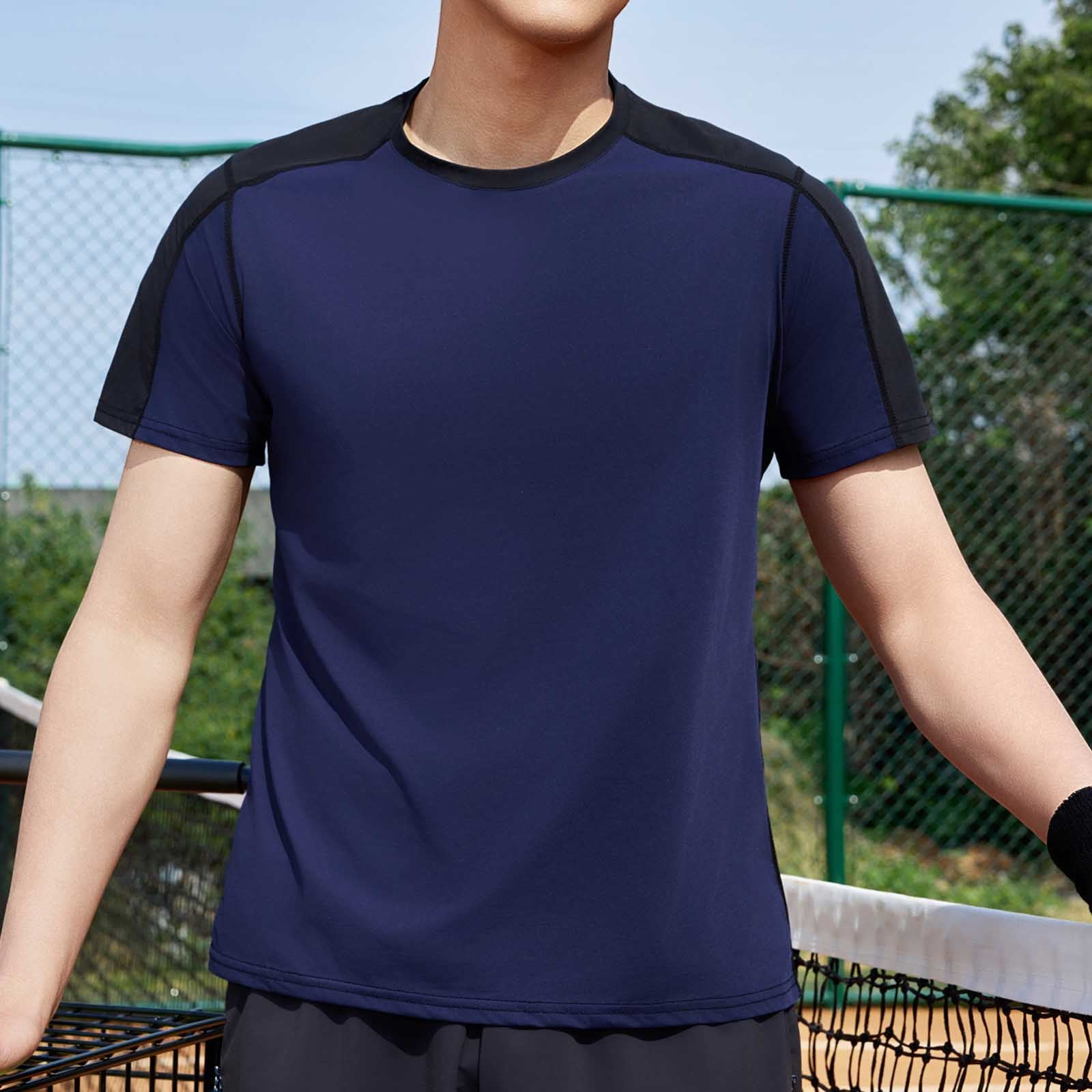 Playeras Elvqul de Hombre Stretch Deportivas Azul Marino Casual de ...