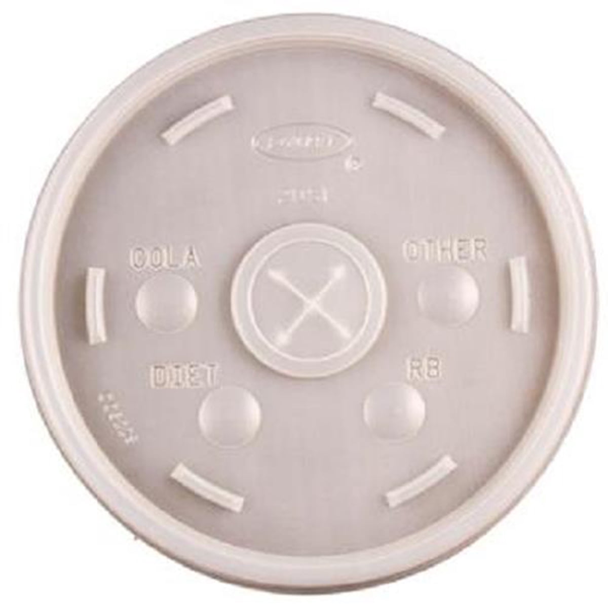 Translucent, Straw Slotted Lids For 32Aj20 -- 1000 Per Case. - Walmart.com