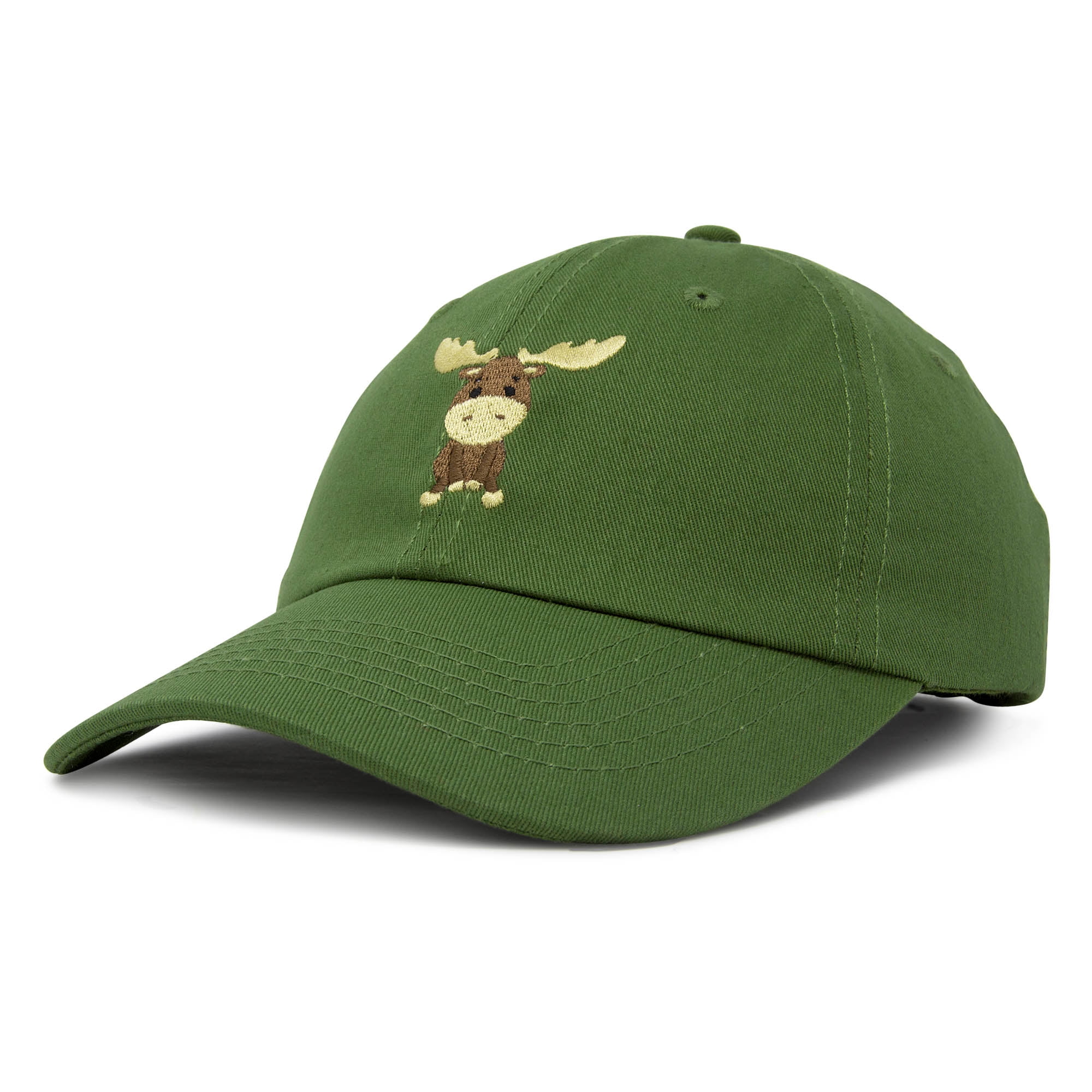 DALIX - DALIX Cute Moose Hat Baseball Cap in Olive - Walmart.com ...