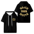 Josiah Queen Watch Your Mouth Hooded T-Shirts Women Men Short Sleeve Tee Casual Fashion Clothes ...