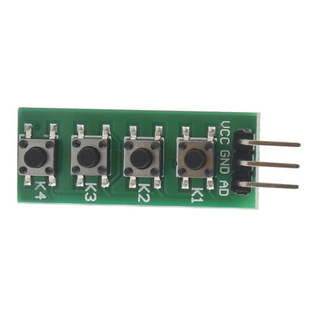 Button Module, Accuracy Technology KC11B04 Lightweight AD Button Module With 4-Buttons 1-Analog ...