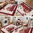 Area Rug for Living Room, Red Valentine's Day Non-Slip Indoor Large ...