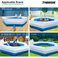 WARSUN 20FT Gaga Ball Pit Inflatable Premium Portable Gaga Ball Pit ...