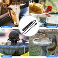 10W Submersible Deicer for Outdoor Bird Baths and Small Ponds with 48 ...