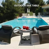 Nalone 2-Tier HDPE Adirondack Outdoor Accent Table, Weather Resistant ...