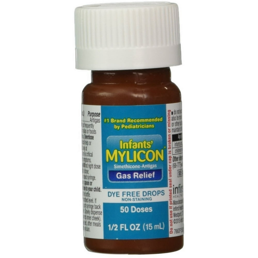 Mylicon Infant Gas Relief Dye Free Drops 0.50 oz (Pack of 2) - Walmart ...