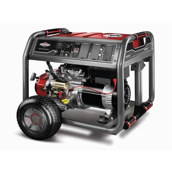 8000 Watt Elite Series Portable Generator - Elite Dark Grey & Dark Red ...