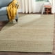 SAFAVIEH Natural Fiber Braxton Braided Jute Area Rug, Natural/Green, 8 ...