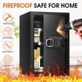 3.4 cubic feet large home safe, waterproof and fireproof, with spare ...