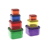 Portion Control Containers- 7 Piece Color Coded Food Storage Set – BPA ...