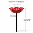 Bird Feeder Baths for Outdoors Small Stick into Ground Cute Tray ...