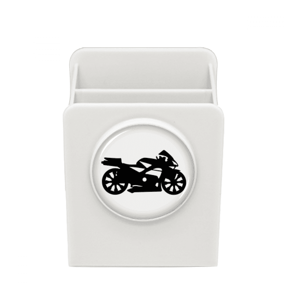 Motorcycle Mechanical Black Outline Desk Pencil Holder Cup Pen ...