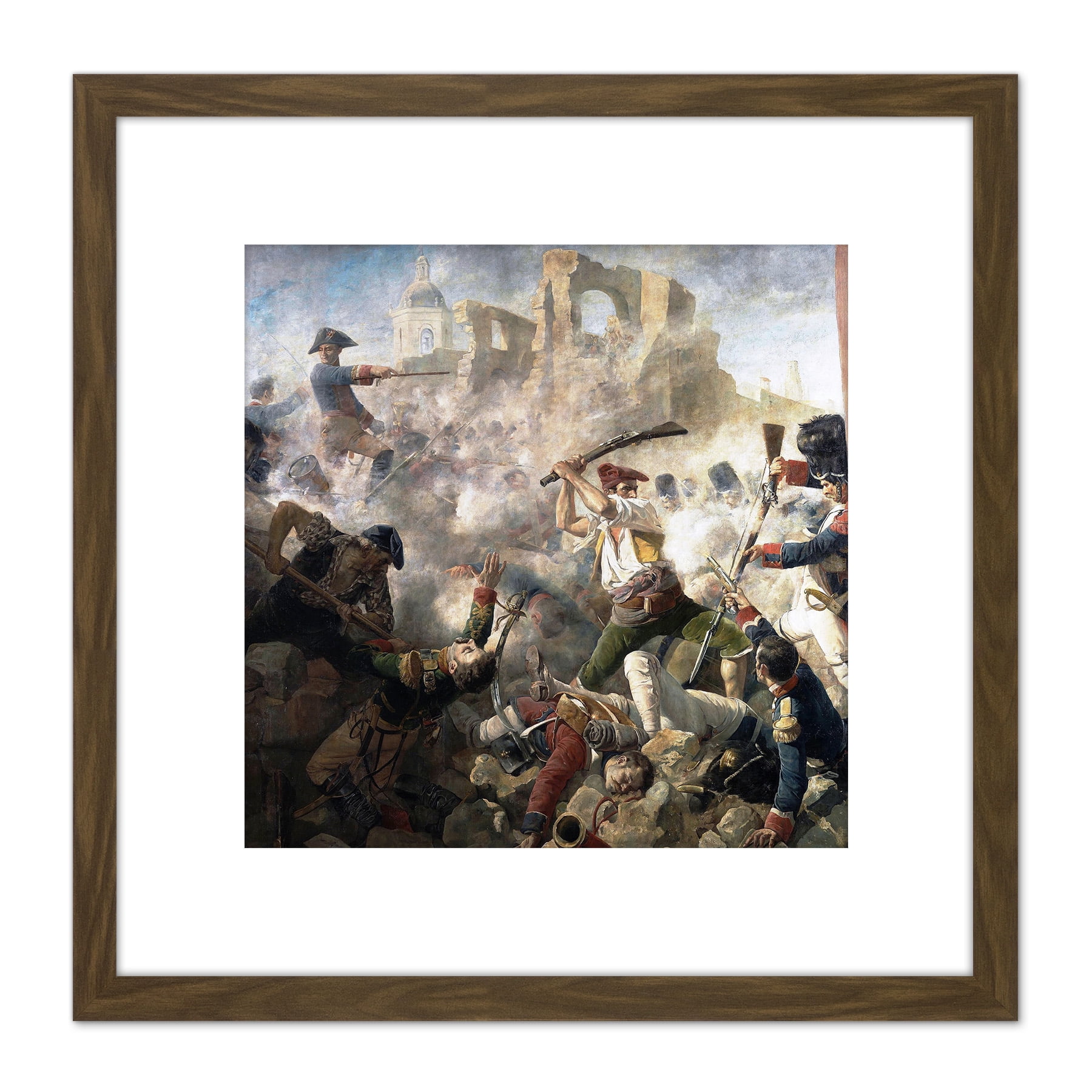 Dumont El Gran Dia De Girona Grand Day Painting 8X8 Inch Square Wooden ...