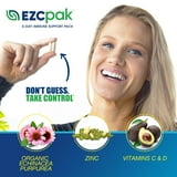 EZC Pak, 5-Day Immune System Booster, Zinc, Vitamin C and D, Echinacea ...