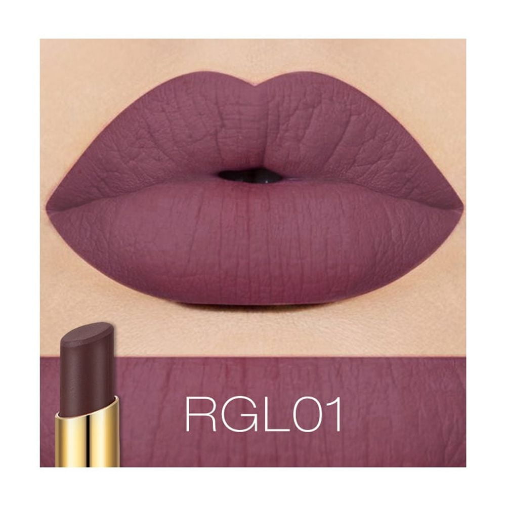Mist Matte Lip Stick Tubo rectangular Hidratante Lápiz labial de larga ...
