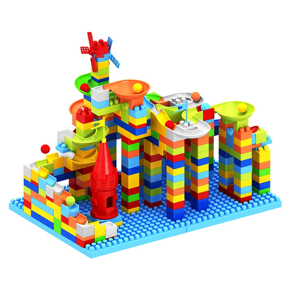 Dutchman Classic-Colored Big Building Blocks For Toddlers 2+  Safe Building Blocks Gift With Wooden Board And Instruction Manual  Large Building Block