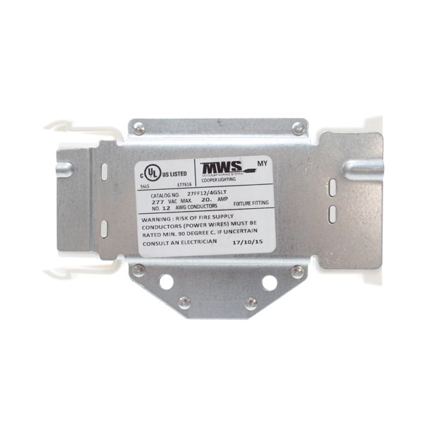 Cooper MWS 27FF12/4G5LT Modular Wiring System Fixture Connector, 277V ...