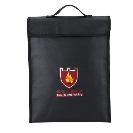 Waterproof Foldable 2 Sizes Fire Resistant Pouch, Fireproof Bag, File ...