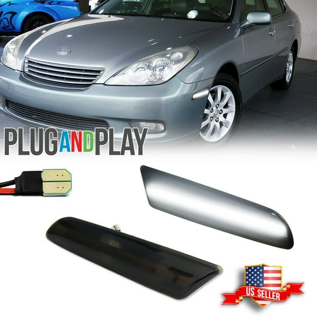 GTINTHEBOX 2PCS Smoked White LED Front Side Marker Lights For 02-03 ...