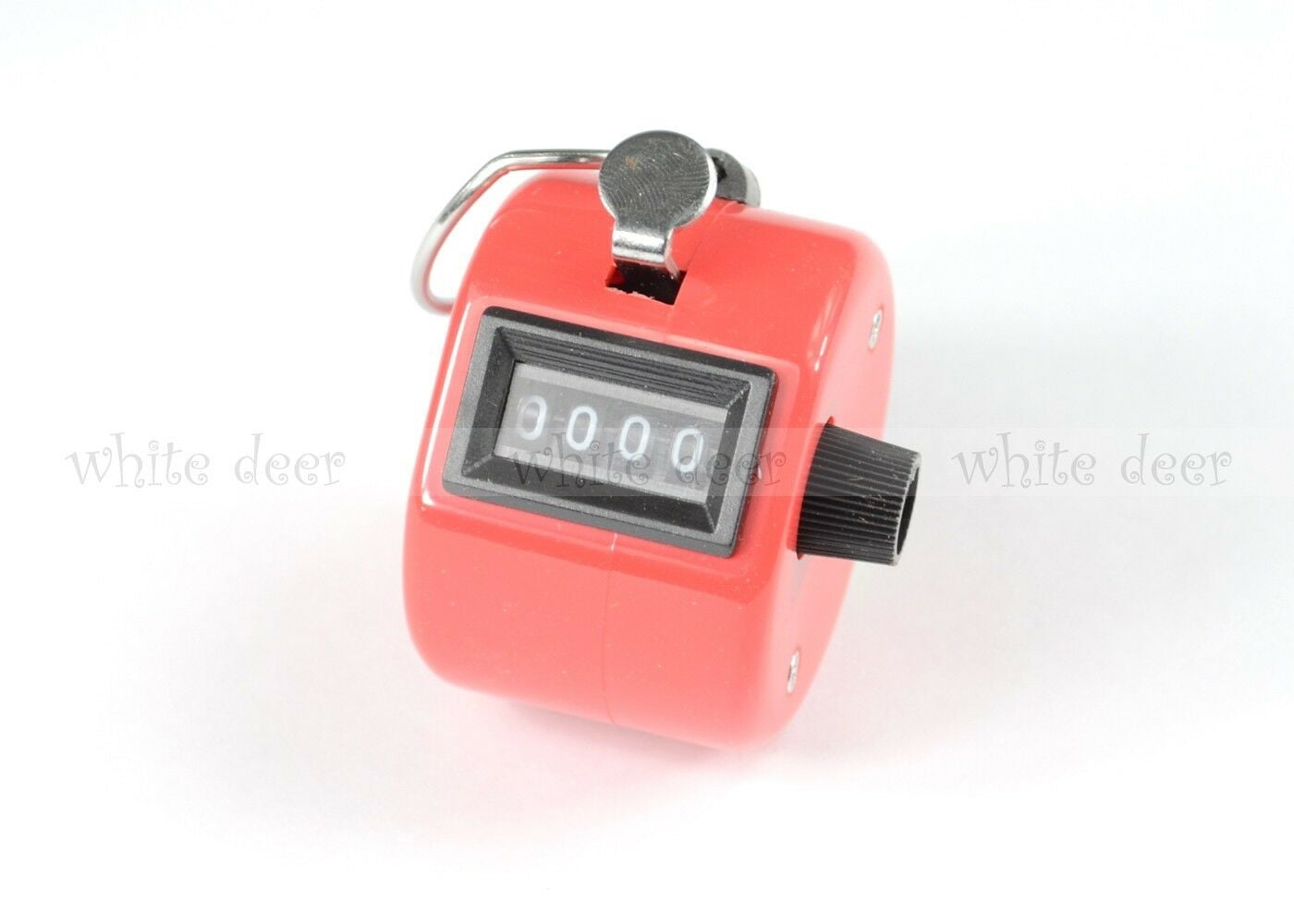 4 Digit Number Dual Clicker Golf Hand Tally Counter Red Handy ...
