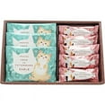Wakao Neko No Totomakura Cookie & Chocolate 114g/(8pc)猫形饼干和鱼形巧克力脆饼礼盒 ...