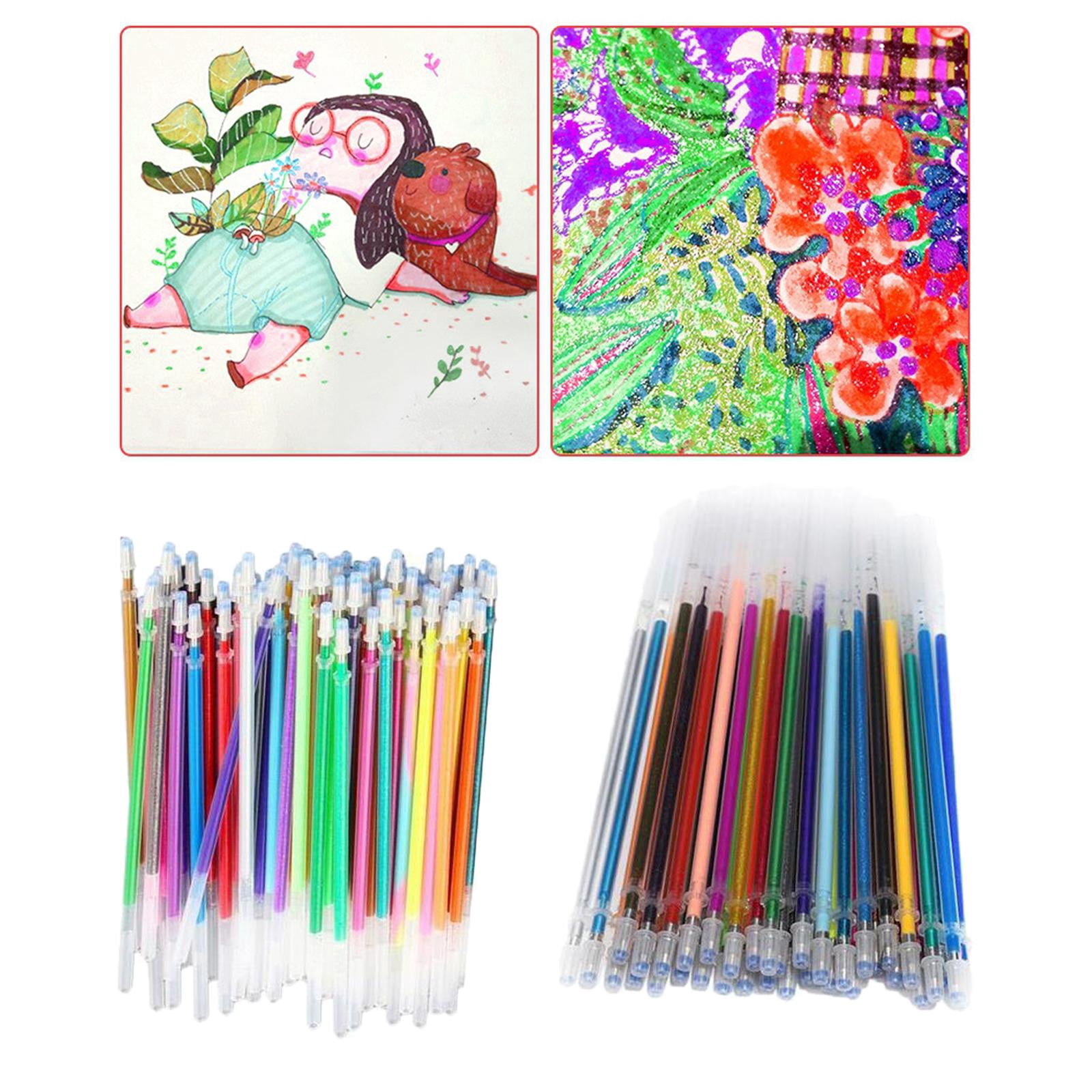 neon color Refill Glitter Pen for Coloring From Drawing Craft Marker ...