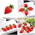 Realistic Crystal Strawberry Craft Figurine Glass Fruit Collectible ...