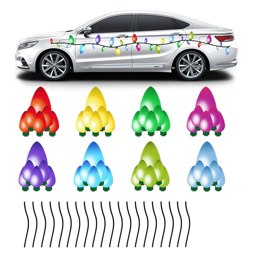 Click here for Cuiting 68pcs Christmas Car Magnets Lights Sticker... prices