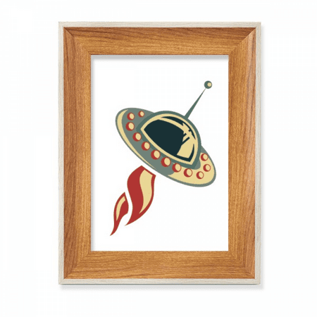 Universe Alien Monster UFO Desktop Wooden Photo Frame Display Picture ...