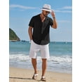 COOFANDY Men Casual Button Down Short Sleeve Shirts Summer Beach ...